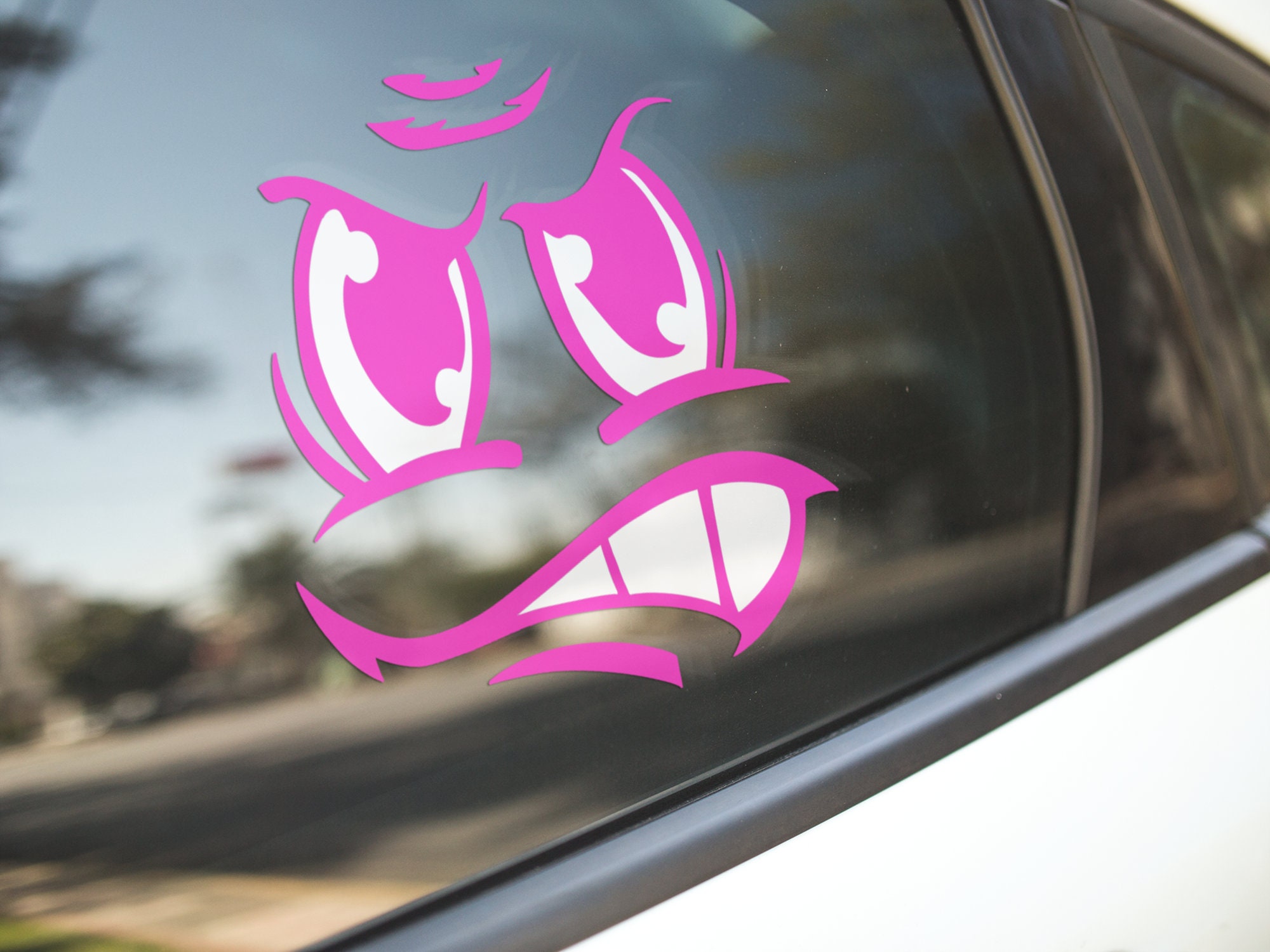 Cartoon Faces Vinyl Decal Sticker - Etsy