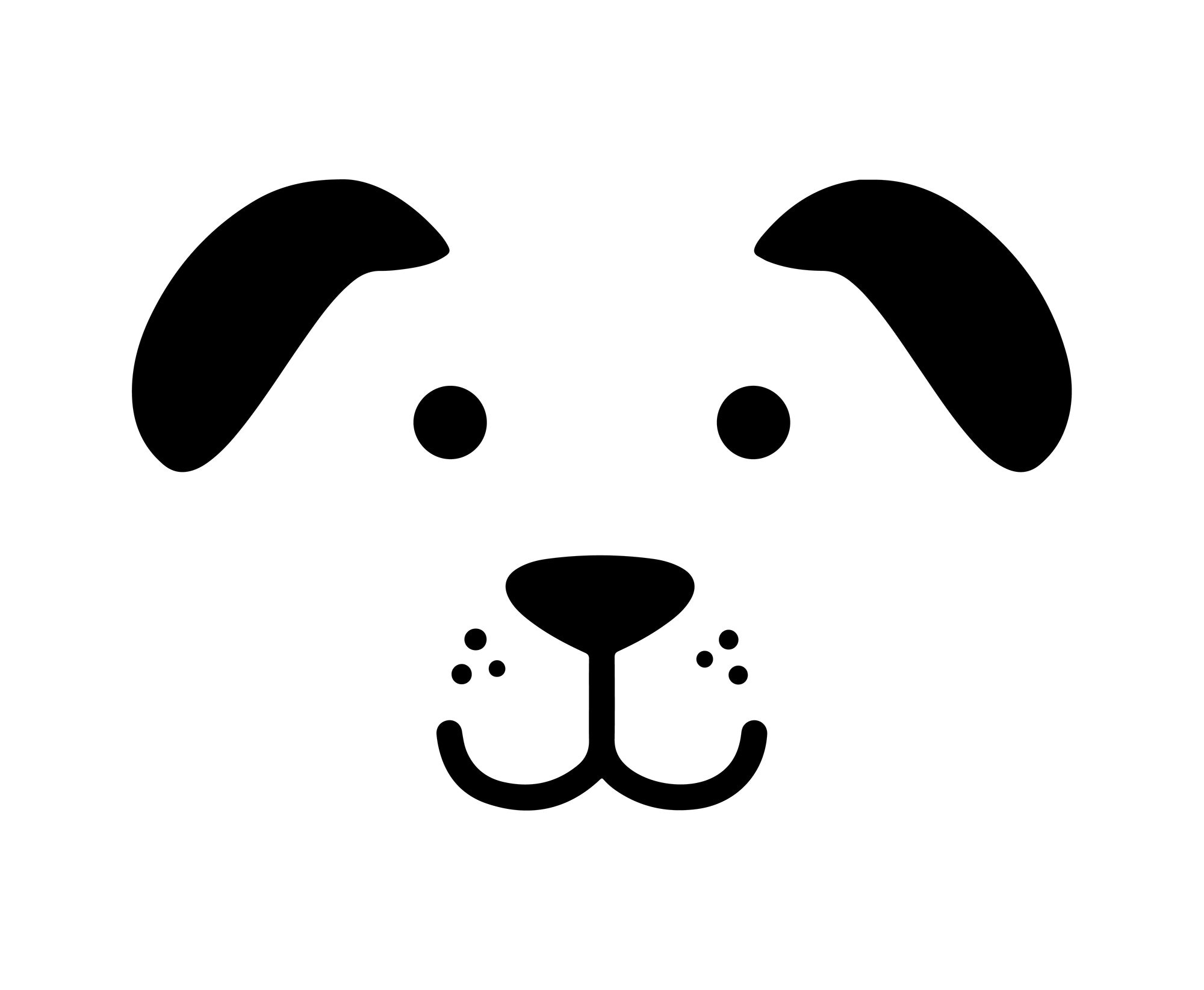 Dog Face Vinyl Decal Sticker - Etsy