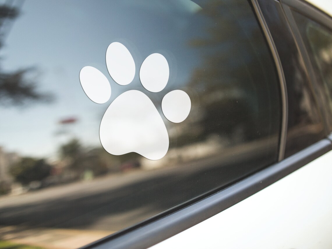 Dog Paw Vinyl Decal Sticker - Etsy