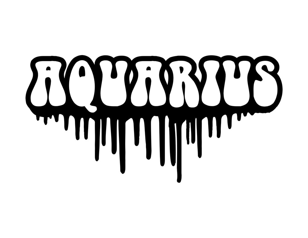 Aquarius Zodiac Sign Decal Celestial Vibes Decorate With Astrology Sign ...