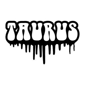 Taurus Zodiac Sign Vinyl Decal - Etsy