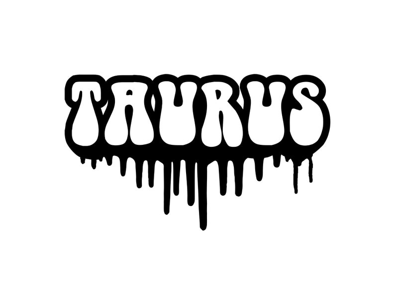 Taurus Zodiac Sign Vinyl Decal - Etsy