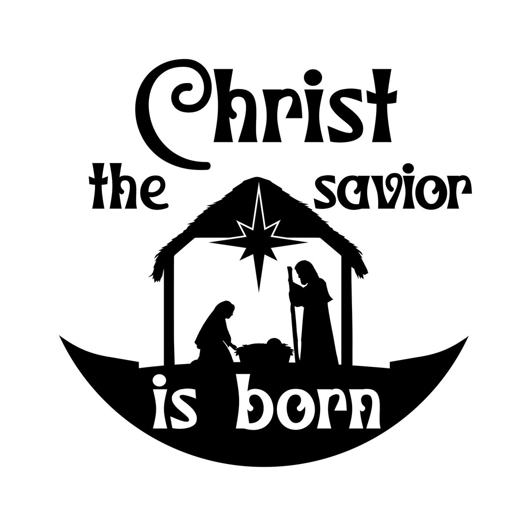 Christ the Savior is Born Christmas Vinyl Decal Sticker - Etsy