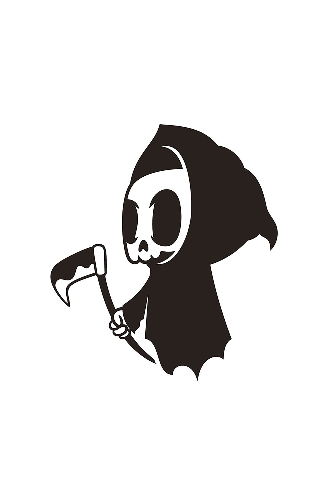 Spooky Grim Reaper Vinyl Decal - Halloween Window Decoration - Etsy