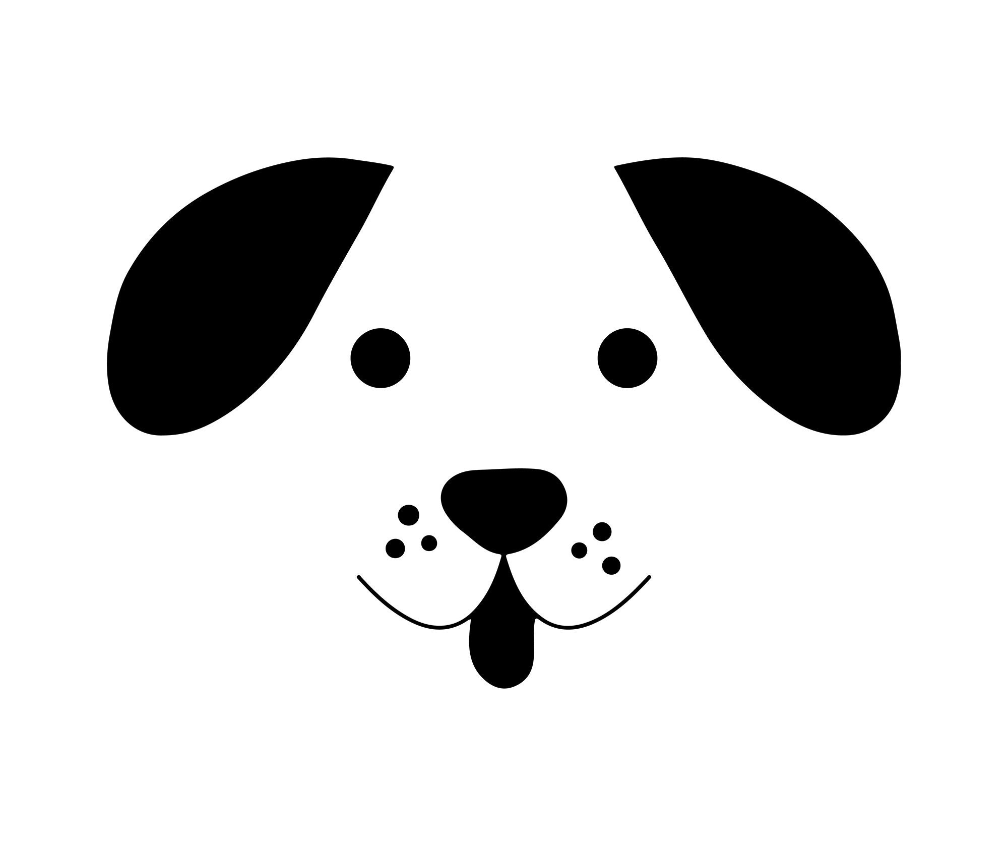 Dog Face Vinyl Decal Sticker - Etsy