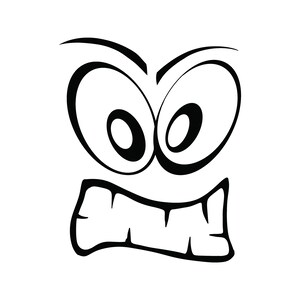 Cartoon Faces Vinyl Decal Sticker - Etsy