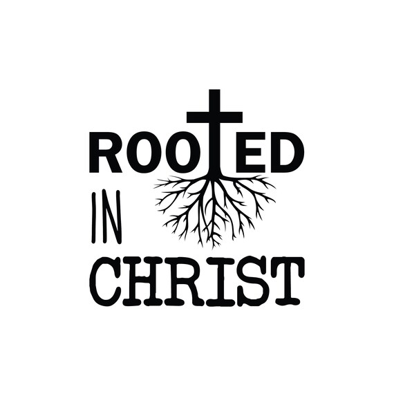 Rooted in Christ Vinyl Decal Sticker - Etsy