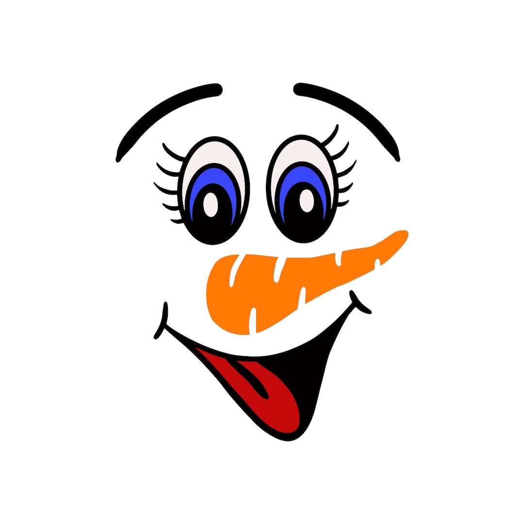 Snowman Face Holiday Vinyl Decal Sticker - Etsy