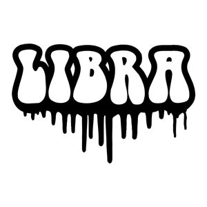 Libra Zodiac Sign Vinyl Decal - Etsy