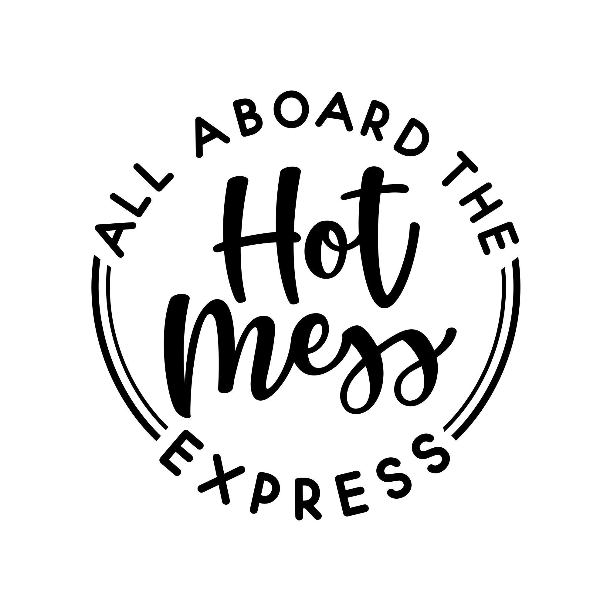 Hot Mess Express Vinyl Decal Bumper Sticker - Etsy
