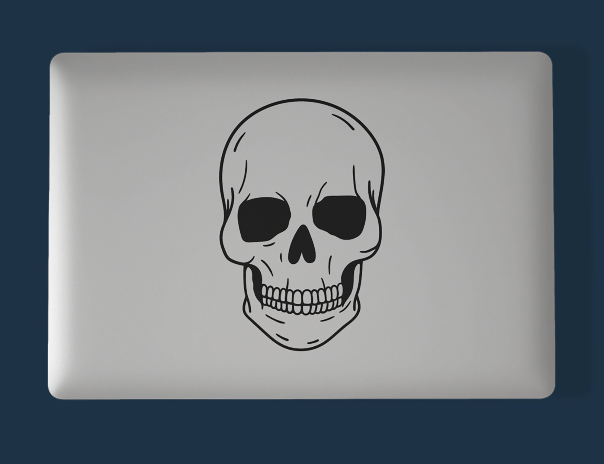 Creepy Halloween Skull Vinyl Decal Halloween Decor Decal Gothic Art - Etsy