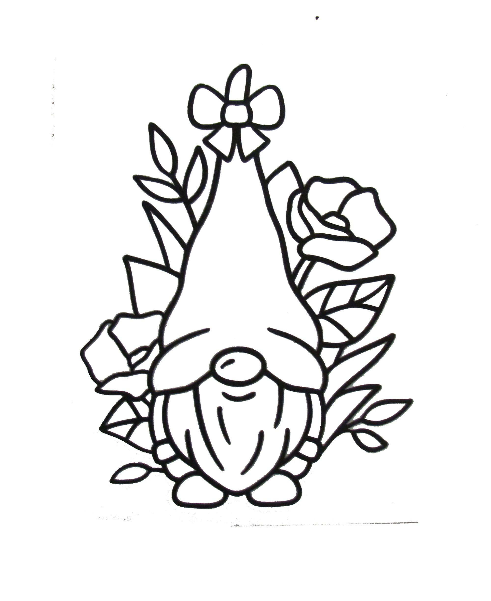 Garden Gnome Vinyl Decal - Etsy