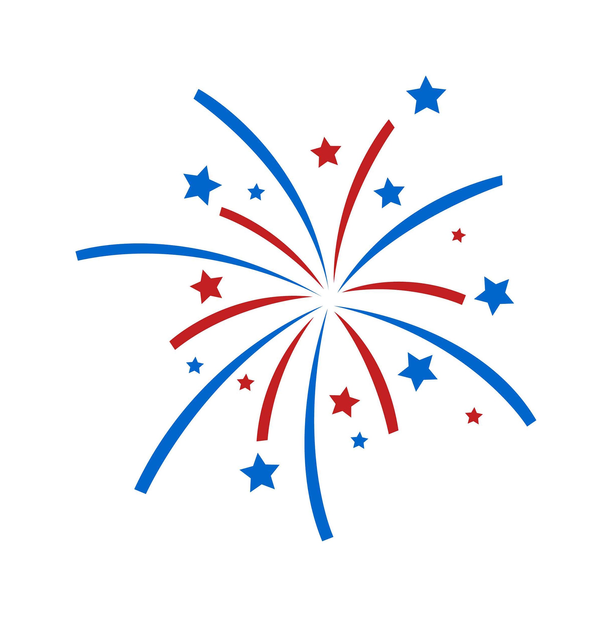 Fireworks July 4th Patriotic Vinyl Car Decal Bumper Sticker - Etsy