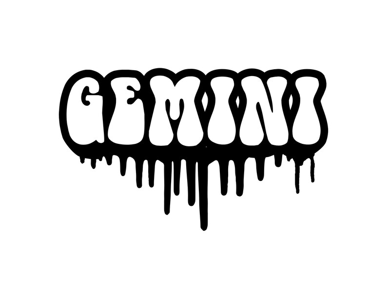 Gemini Zodiac Sign Vinyl Decal - Etsy