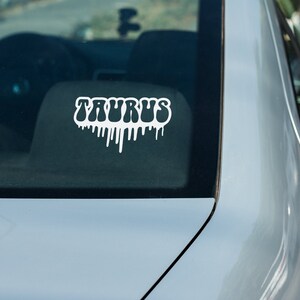 Taurus Zodiac Sign Vinyl Decal - Etsy
