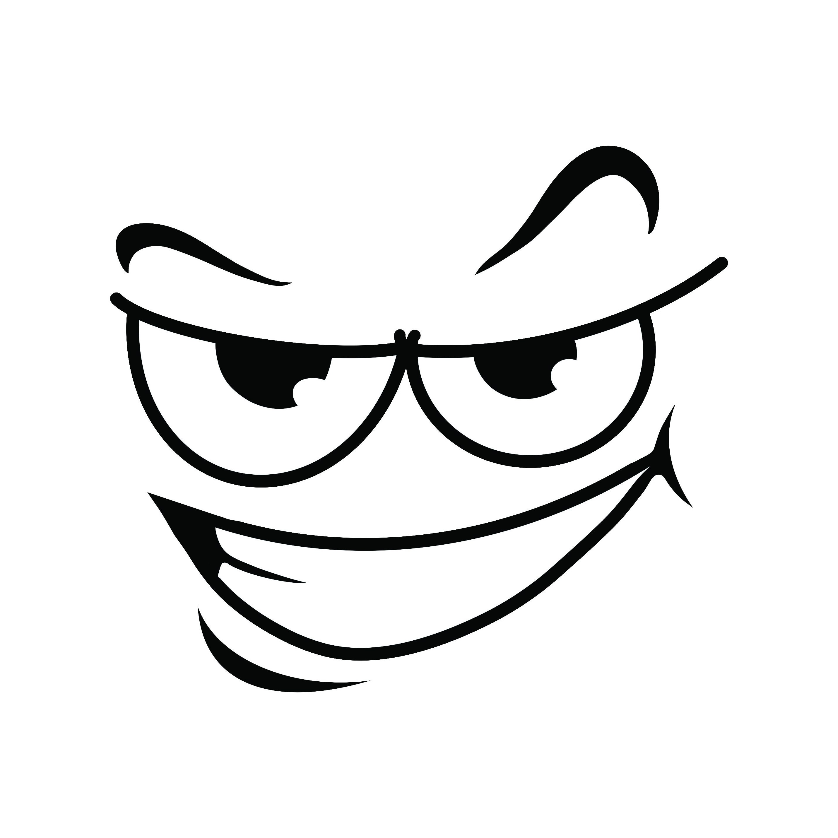 Cartoon Faces Vinyl Decal Sticker - Etsy