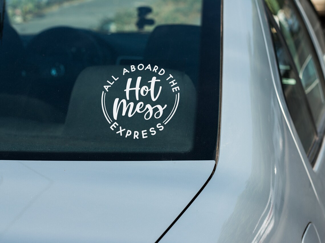 Hot Mess Express Vinyl Decal Bumper Sticker - Etsy
