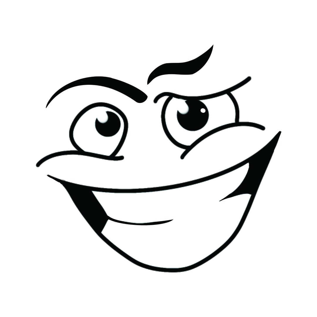 Cartoon Faces Vinyl Decal Sticker - Etsy