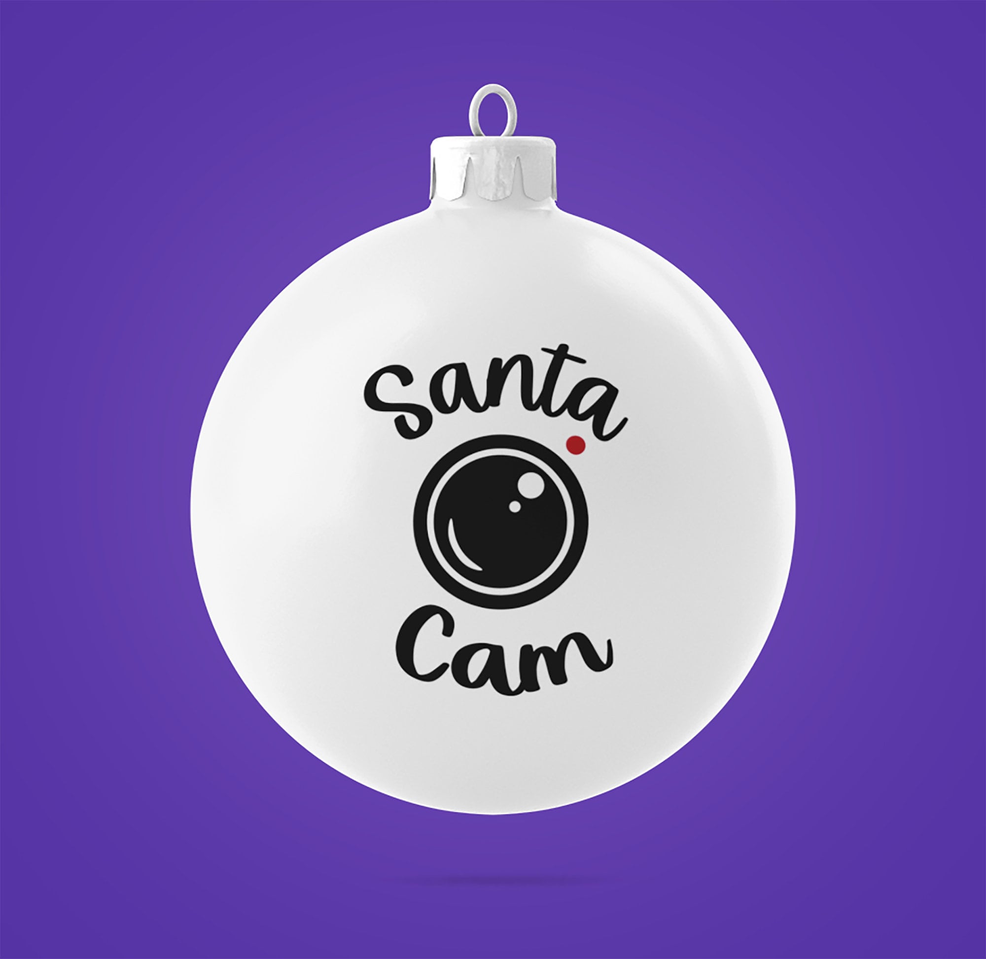 Santa Cam Christmas Ornament Vinyl Decal Sticker - Etsy