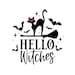 Hello Witches Halloween Vinyl Decal Sticker - Etsy