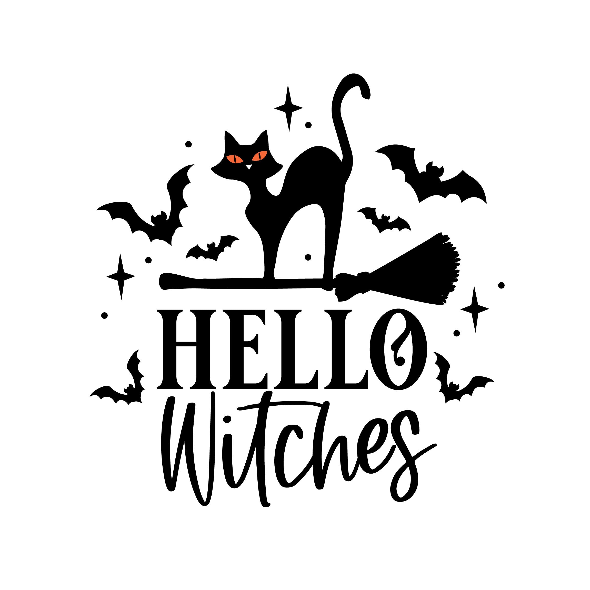 Hello Witches Halloween Vinyl Decal Sticker - Etsy