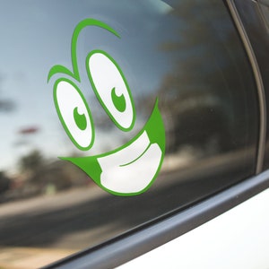 Cartoon Faces Vinyl Decal Sticker - Etsy