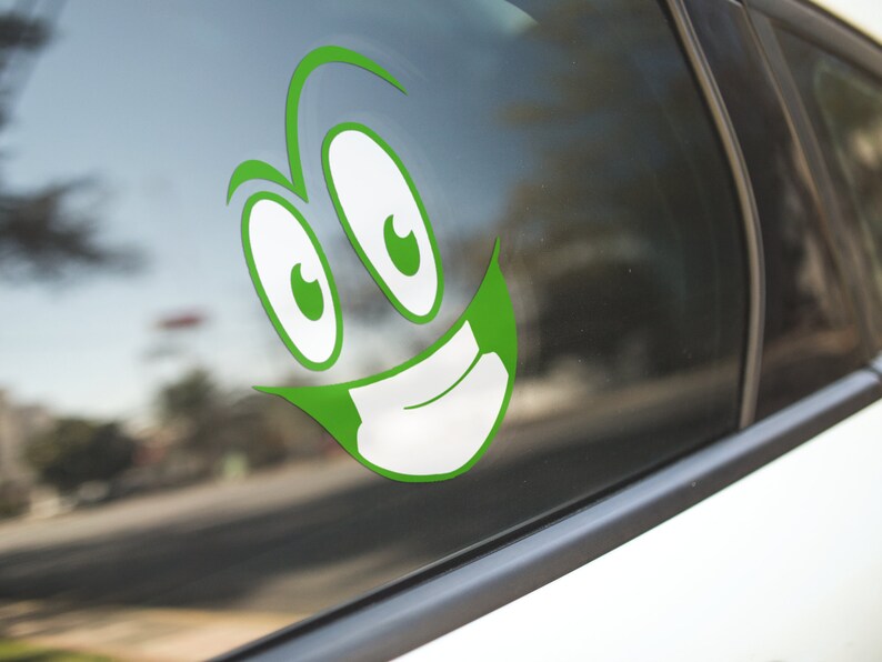 Cartoon Faces Vinyl Decal Sticker - Etsy