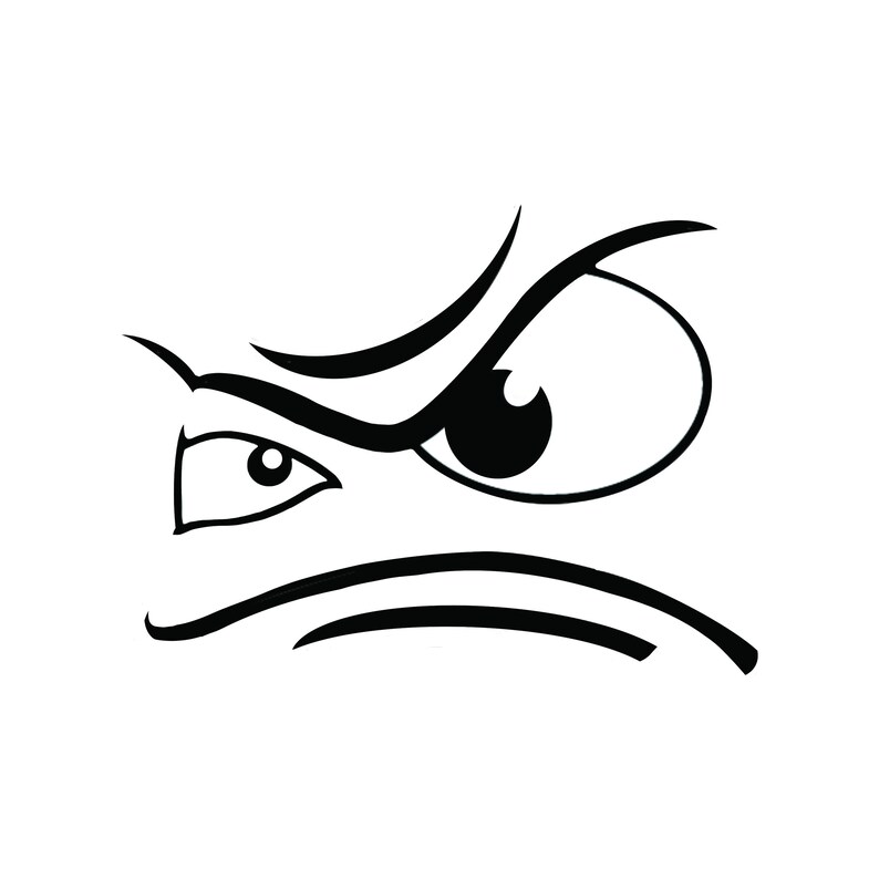 Cartoon Faces Vinyl Decal Sticker - Etsy