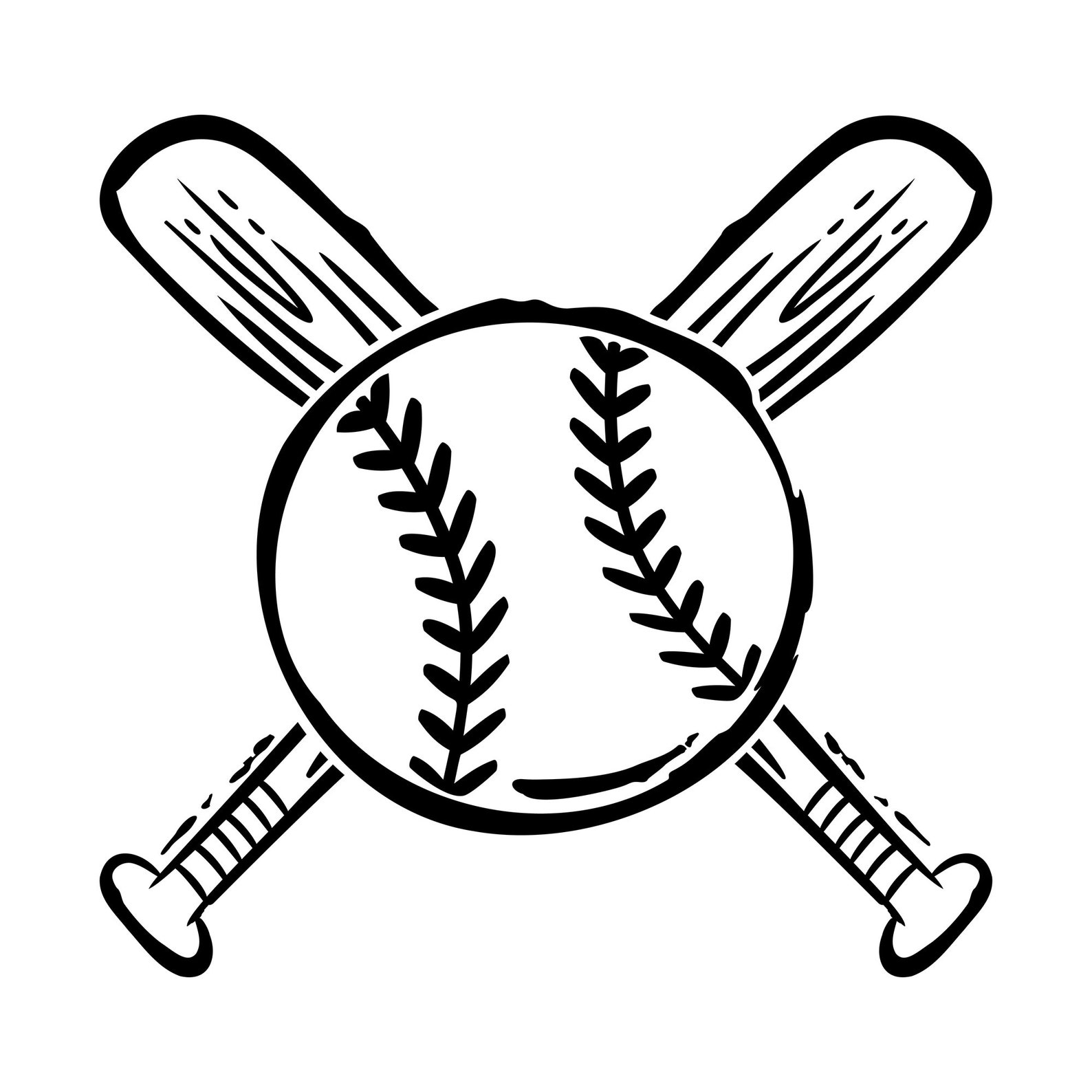 Ball and Bat Softball Sports Vinyl Decal Sticker - Etsy