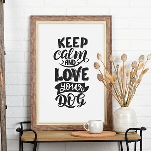 Keep Calm Dogs Vinyl Decal Sticker - Etsy