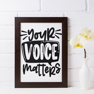 Your Voice Matters Inspirational Vinyl Decal Sticker - Etsy