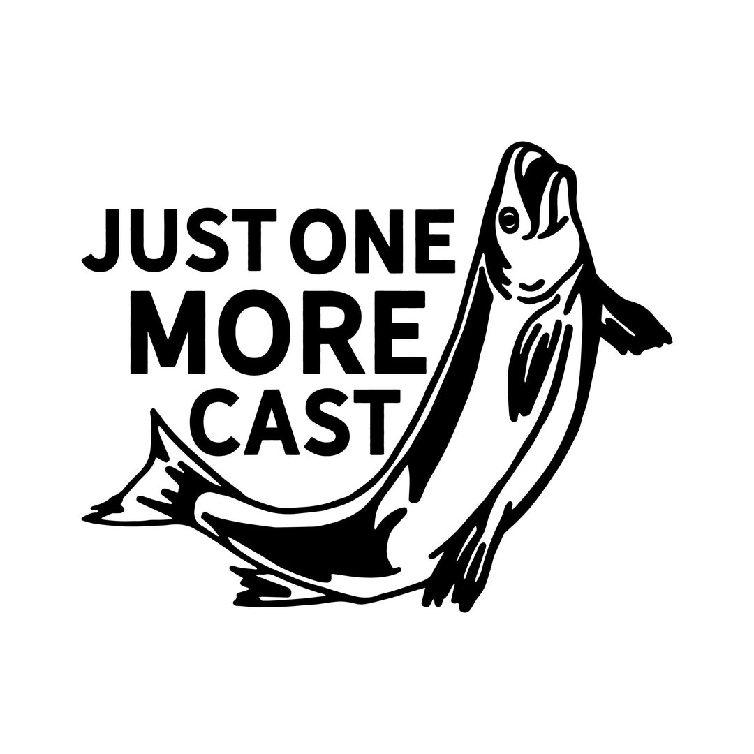 Just One More Cast Fishing Vinyl Decal Sticker - Etsy
