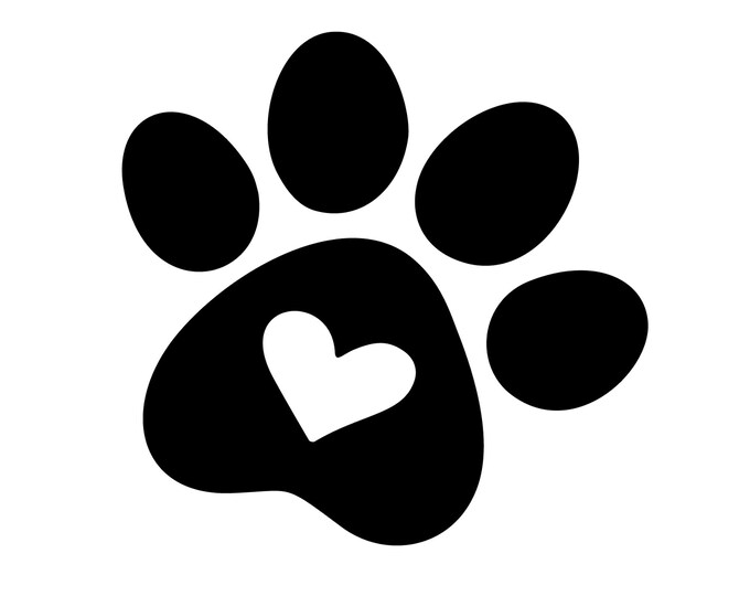 Dog Paw Vinyl Decal Sticker - Etsy