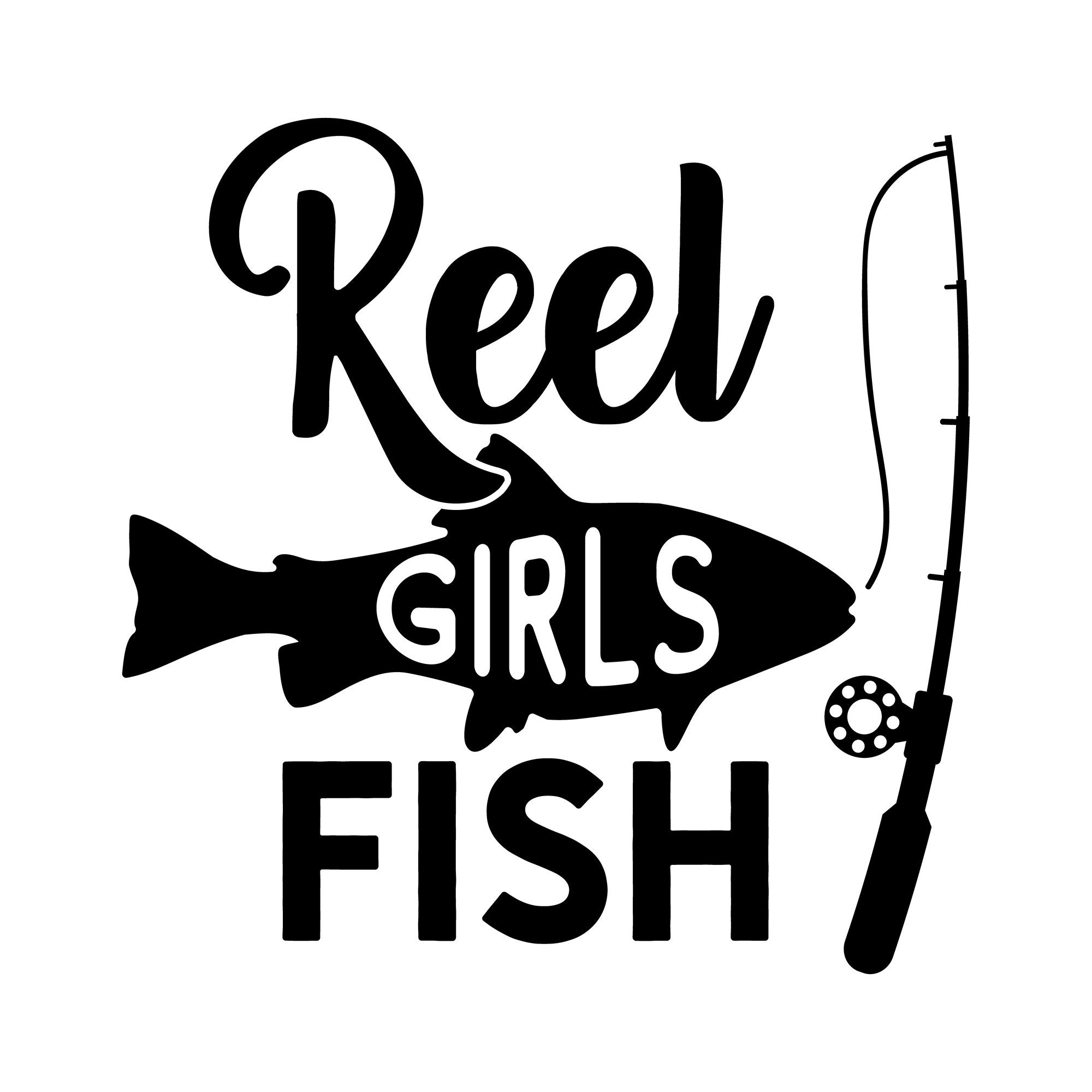 Reel Girls Fish Vinyl Decal Sticker - Etsy