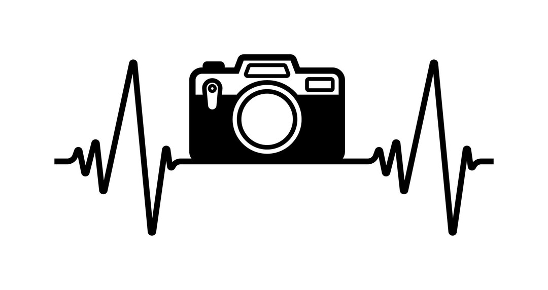 Camera Heartbeat Vinyl Decal Sticker - Etsy