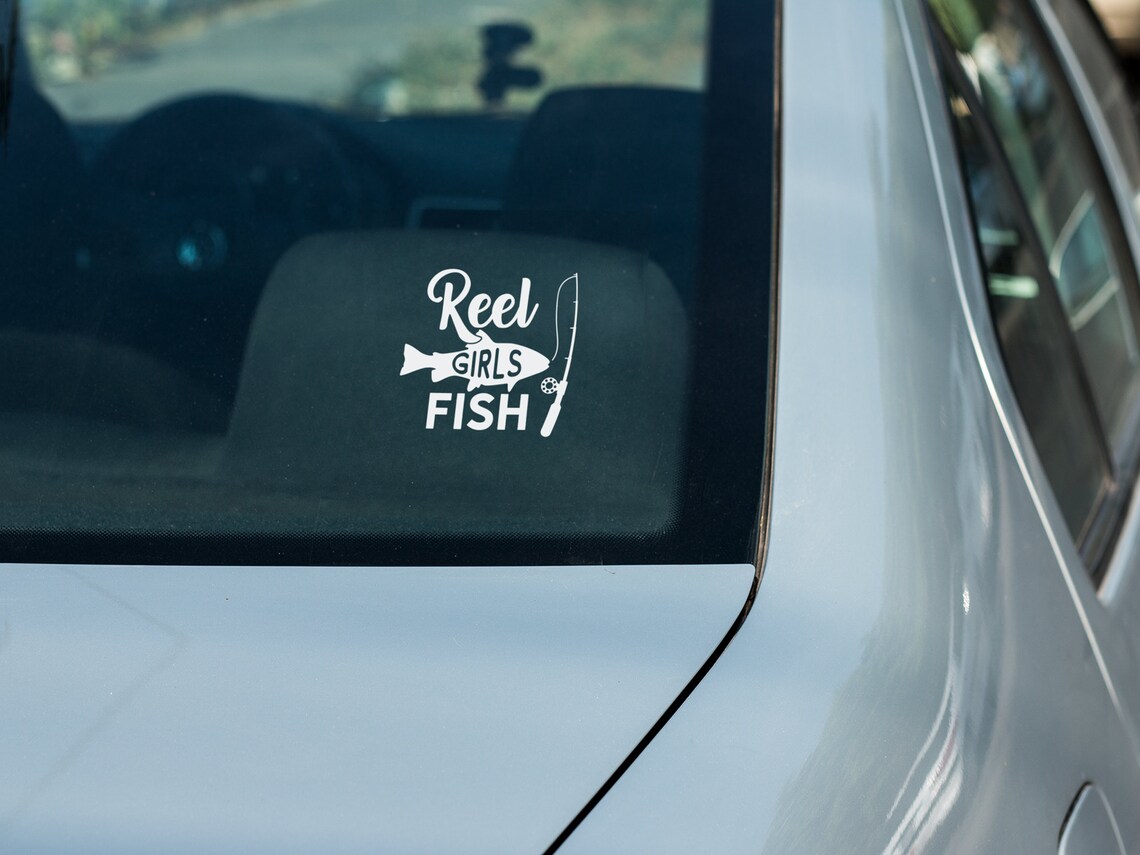 Reel Girls Fish Vinyl Decal Sticker - Etsy
