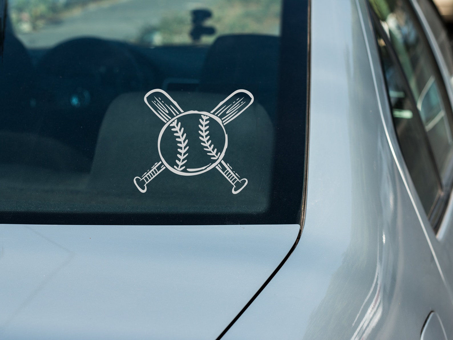 Ball and Bat Softball Sports Vinyl Decal Sticker - Etsy