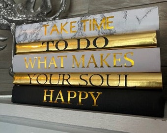 5 Set of Books Customizable Book Stack Fashion Books Glam Decor Books ...