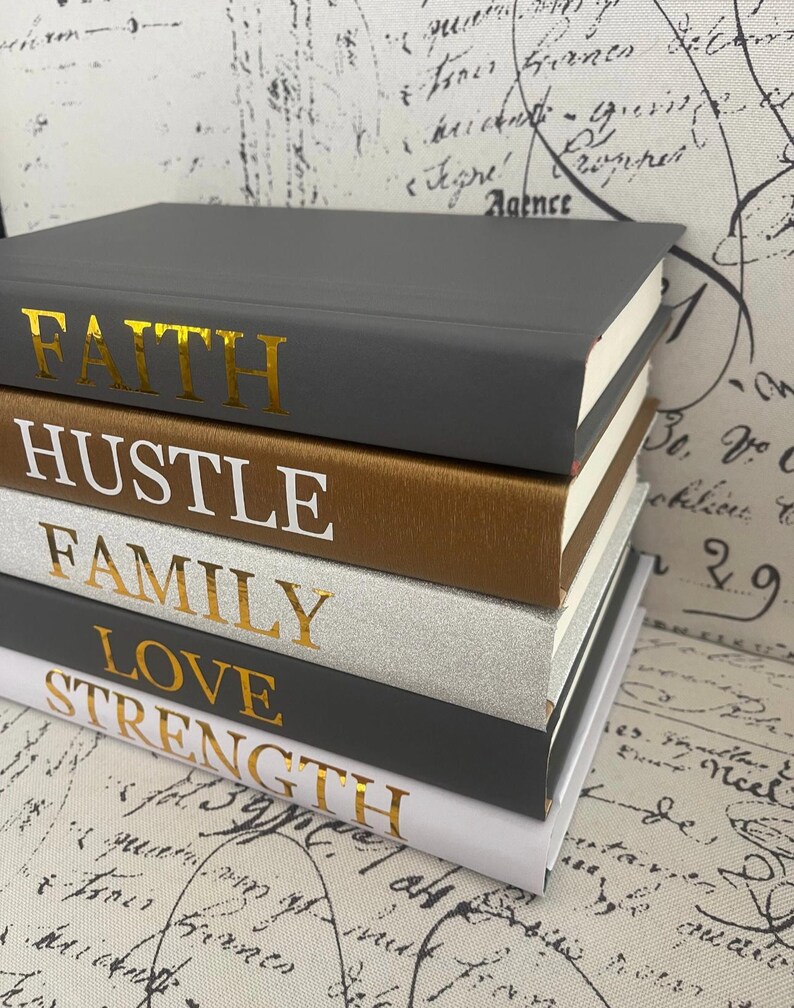 5 Set of Books | Customizable Book Stack | Fashion Books | Glam Decor ...