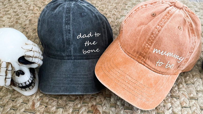 Mom and Dad Hats, Pregnancy Announcement Hats, Gender Reveal Hats, Cute ...