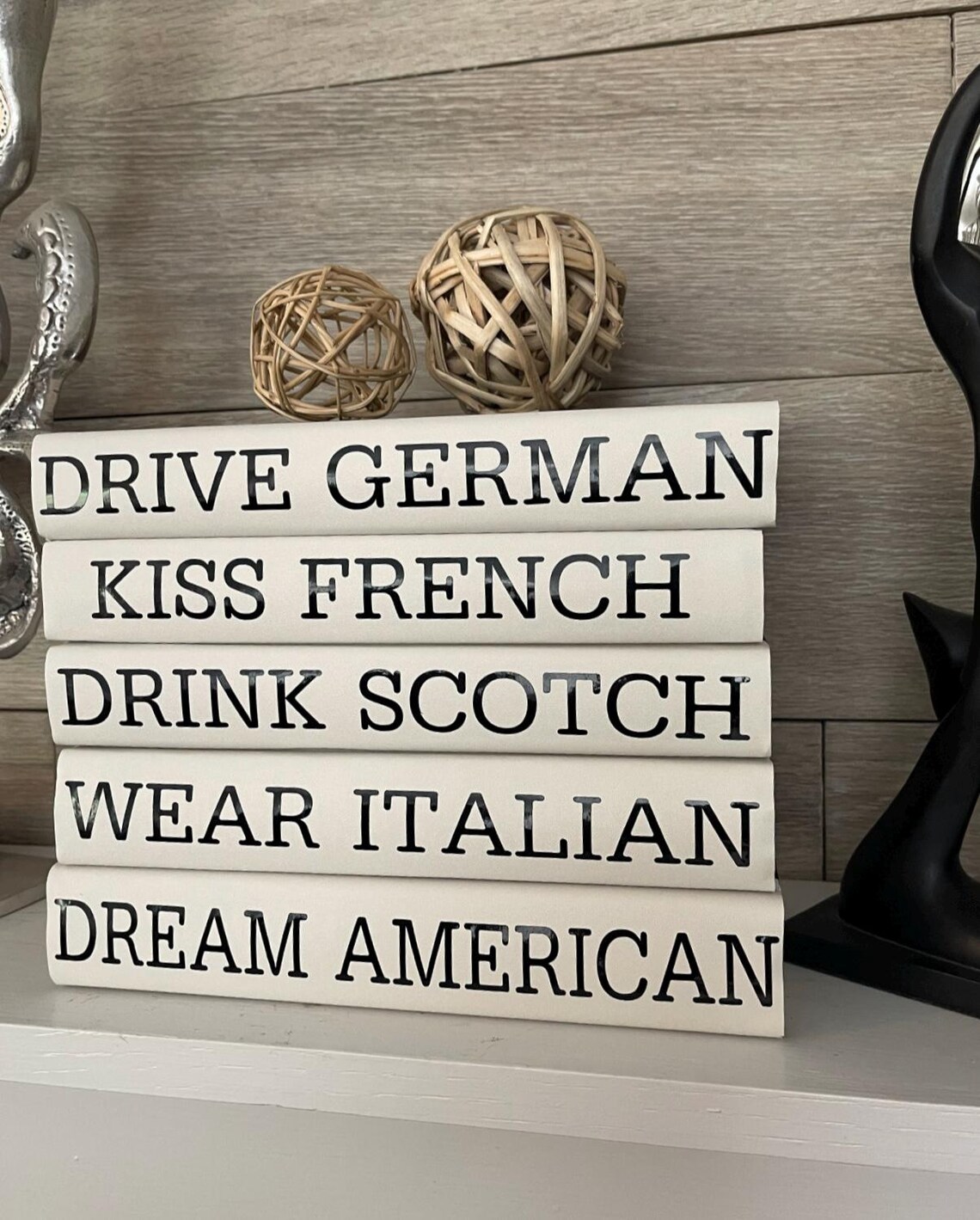 5 Set of Books | Customizable Book Stack | Fashion Books | Glam Decor ...