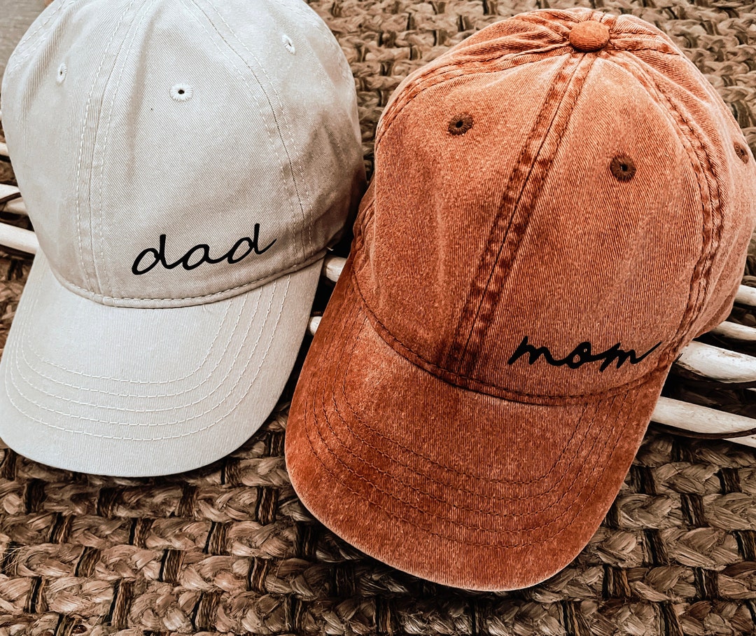 Mom and Dad Hats, Pregnancy Announcement Hats, Gender Reveal Hats, Cute ...