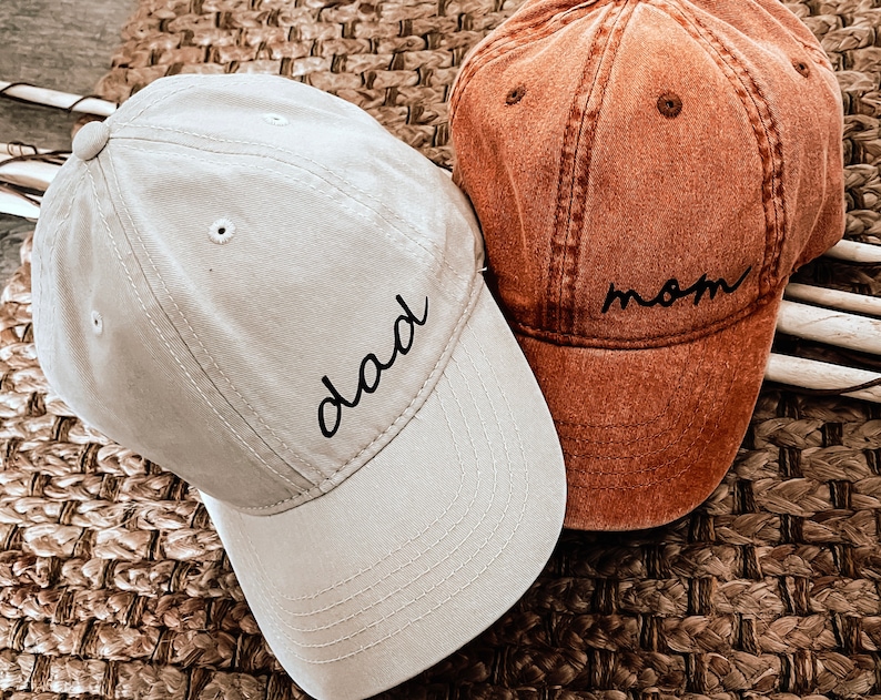Mom and Dad Hats, Pregnancy Announcement Hats, Gender Reveal Hats, Cute ...