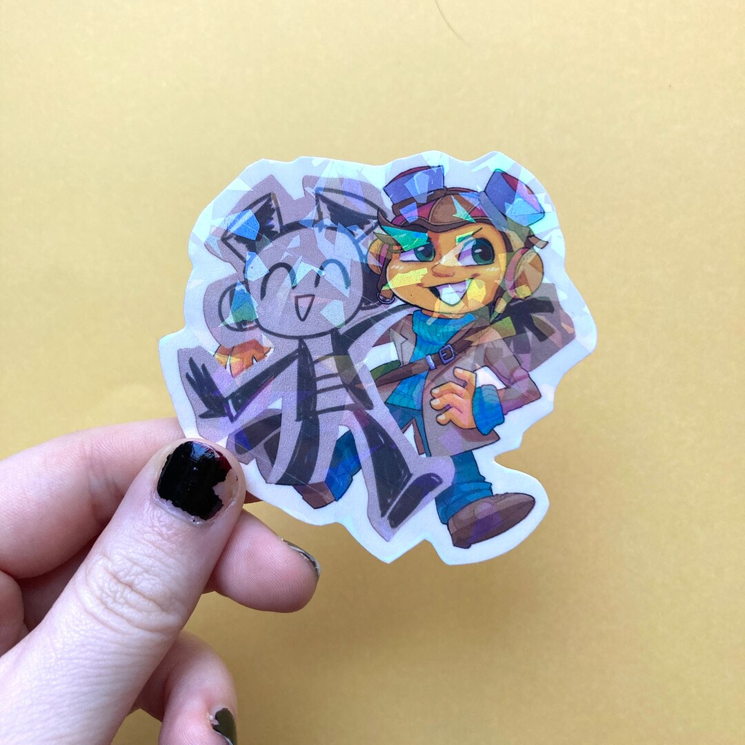 Psychonauts Raz Holographic Sticker - Etsy