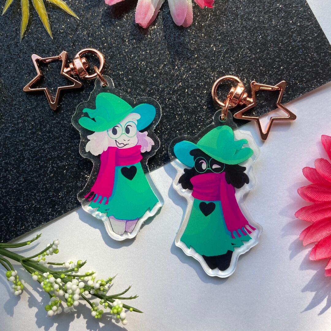 Two-sided Deltarune Ralsei 2.5in Acrylic Keychain - Etsy