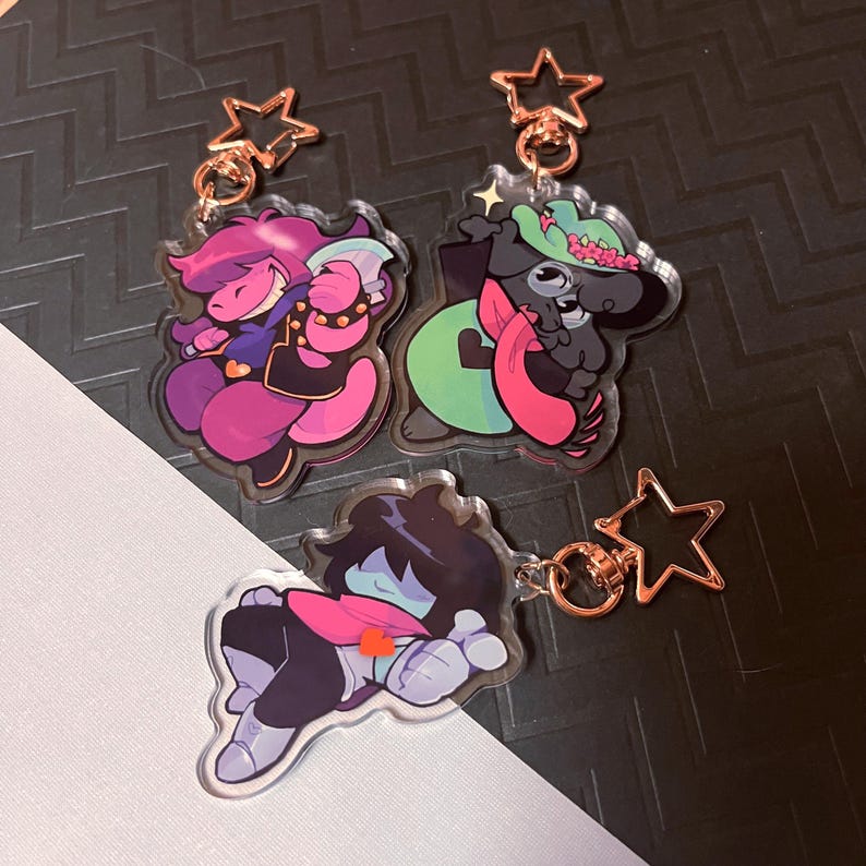 Two-sided Deltarune 2.5in Acrylic Keychains - Etsy