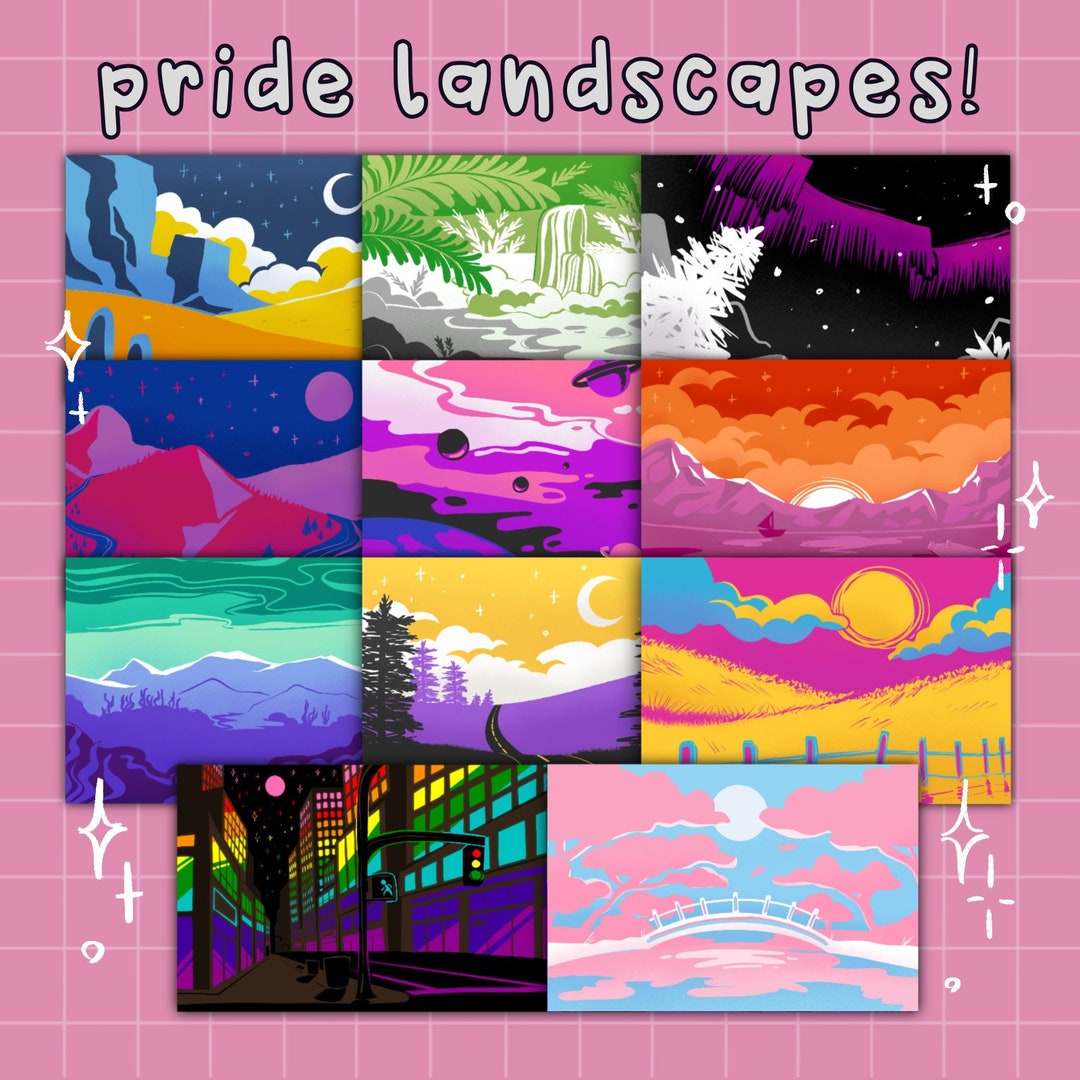 Subtle Pride Flag Landscape 4x6 Postcard Prints - Etsy