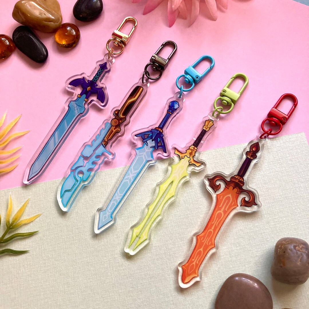 BOTW Sword 3in Acrylic Keychains - Etsy