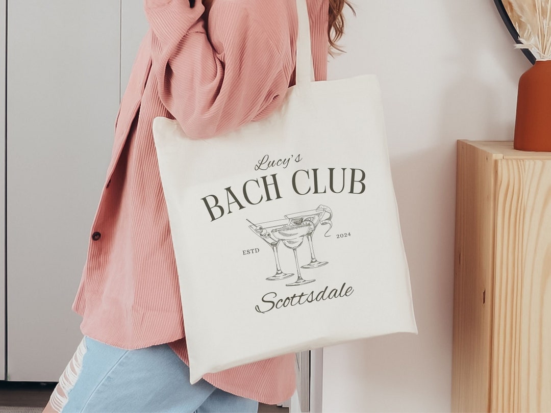 Bachelorette Tote, Custom Bachelorette Tote Bag, the Bach Club ...