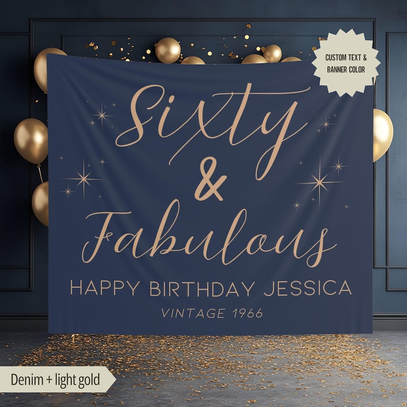 Sixty & Fabulous Wall Art - Etsy